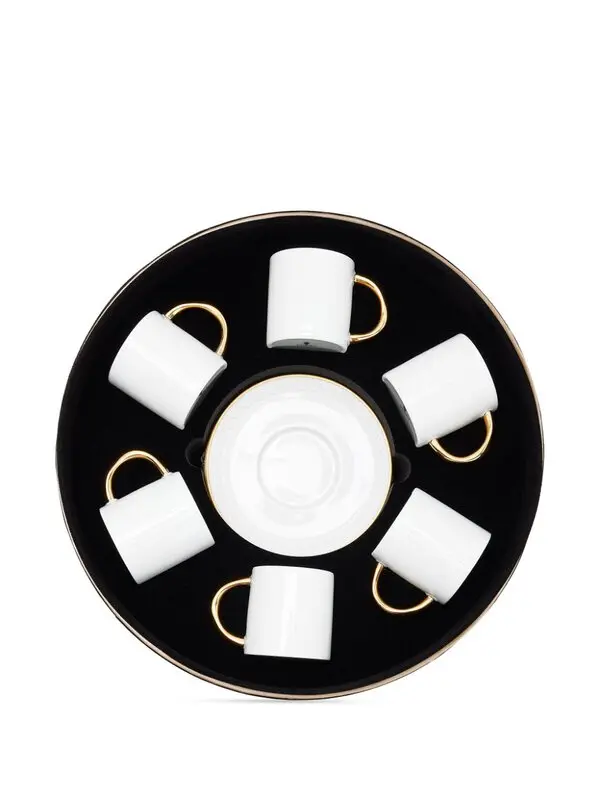 L'Objet Neptune Espresso Cups And Saucer