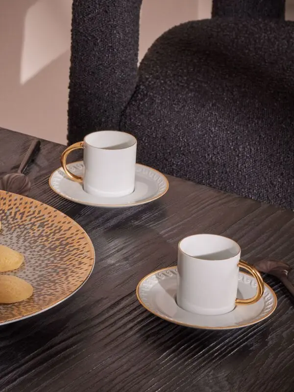 L'Objet Neptune Espresso Cups And Saucer