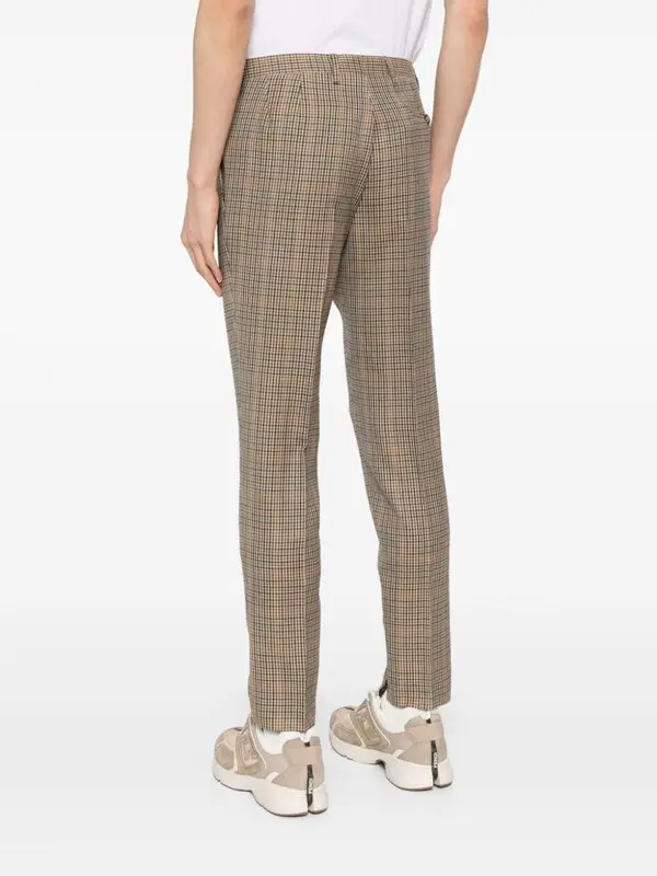 LANVIN Checked Tapered Trousers