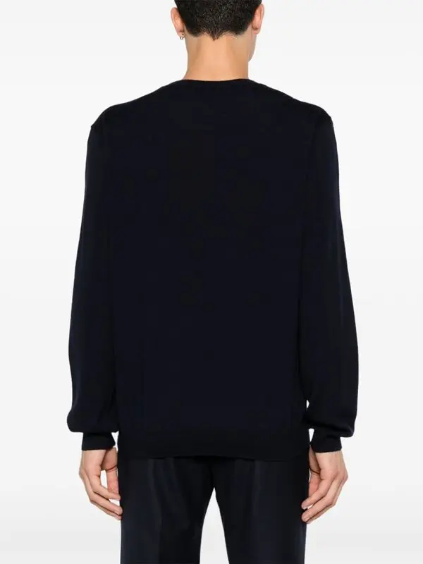 A.p.c. Logo-embroidered Sweater - Blue
