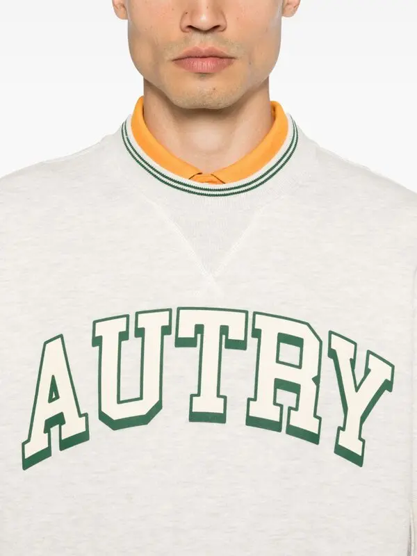 AUTRY Logo-print Sweatshirt - Grey