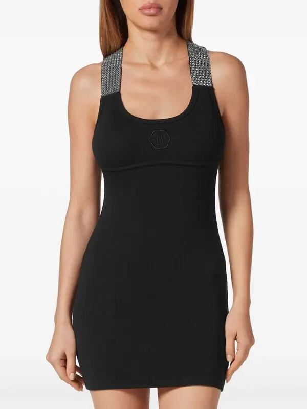 Philipp Plein Crystal-embellished Minidress