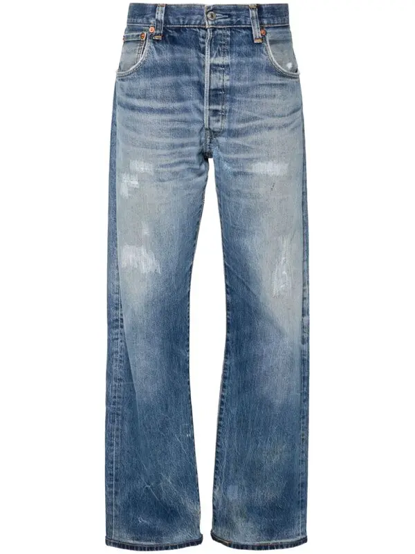 RE/DONE High-rise Straight Leg Jeans