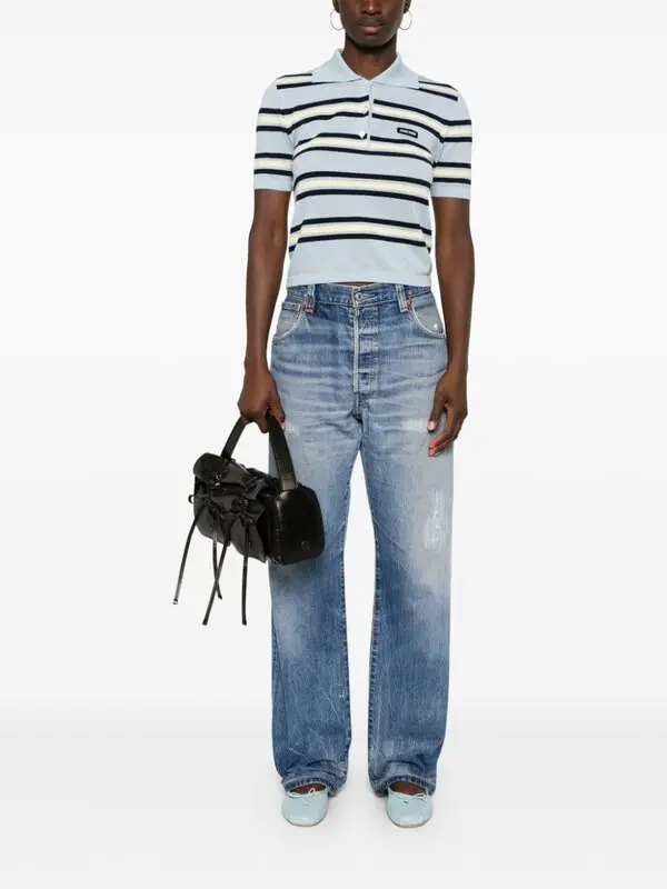 RE/DONE High-rise Straight Leg Jeans