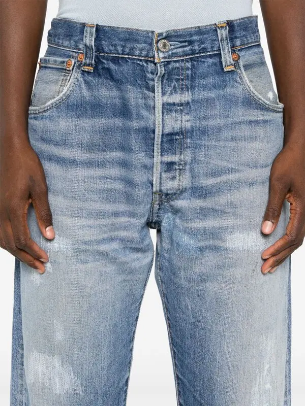 RE/DONE High-rise Straight Leg Jeans