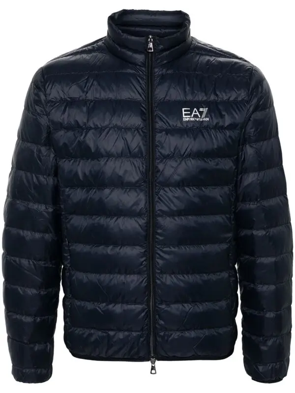 EA7 Quilted Down Jacket - Blue