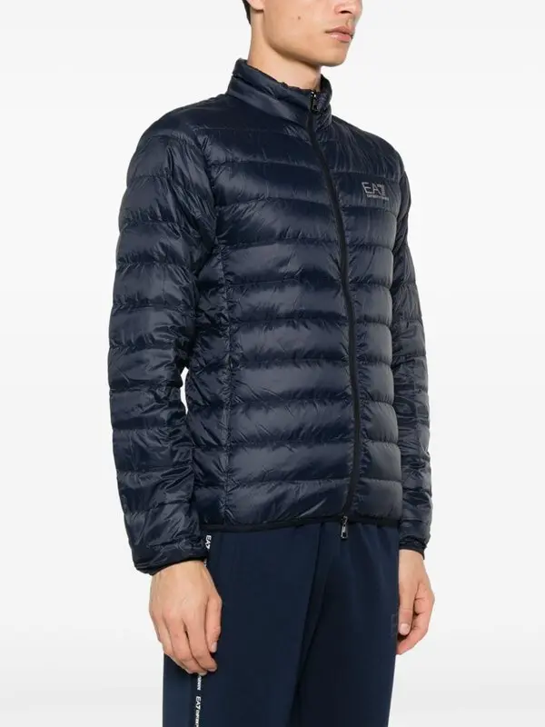 EA7 Quilted Down Jacket - Blue
