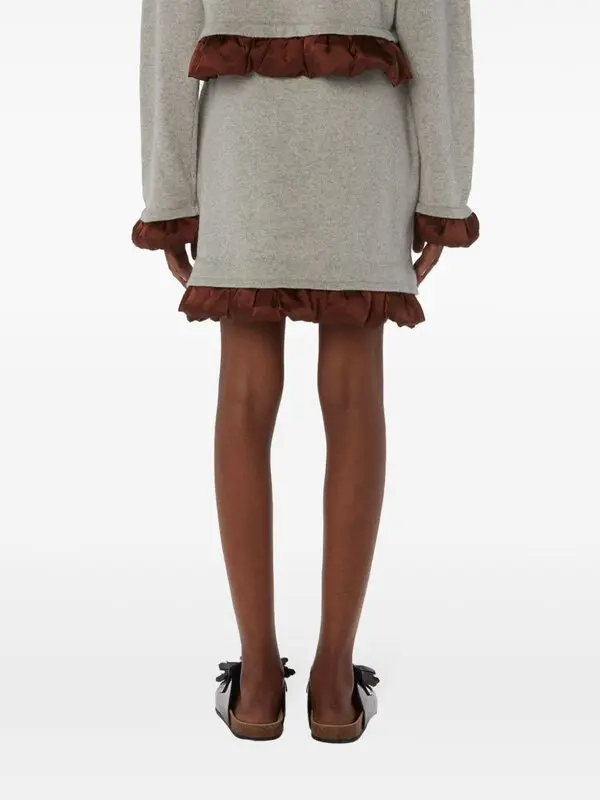 JW Anderson Satin-trimmed Mini Skirt