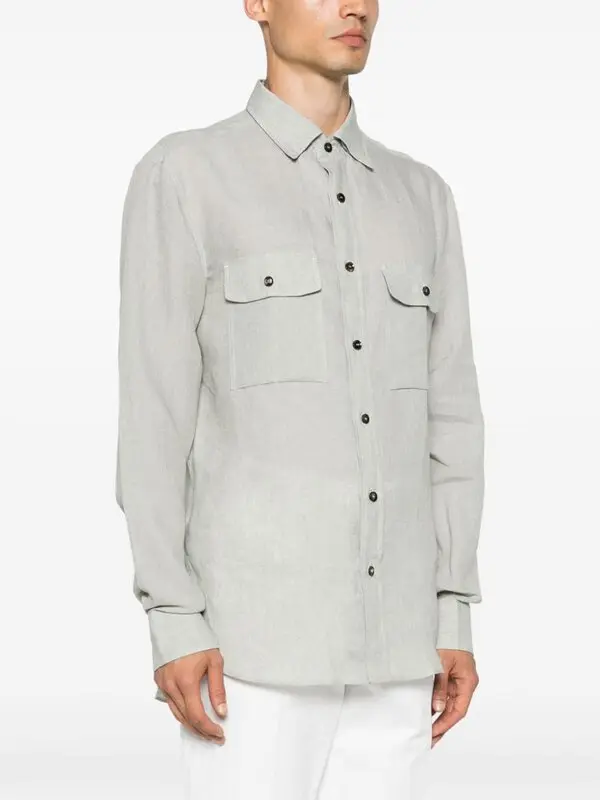 Brioni Military Shirt - Green