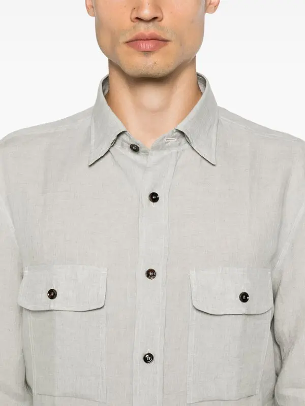 Brioni Military Shirt - Green