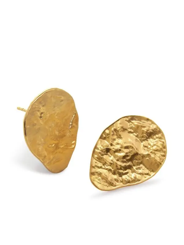 Monica Vinader Capri Teardrop Stud Earrings - Gold