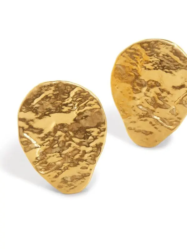 Monica Vinader Capri Teardrop Stud Earrings - Gold