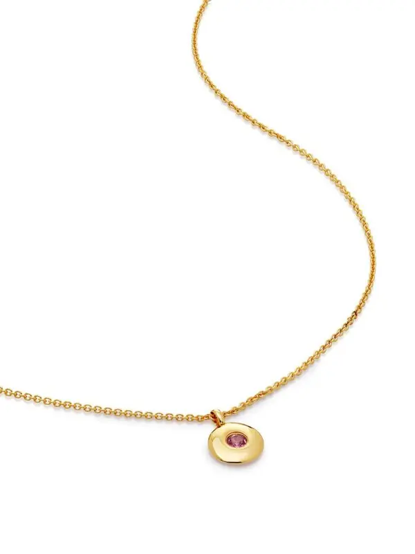 Monica Vinader October Birthstone Pendant Necklace - Gold