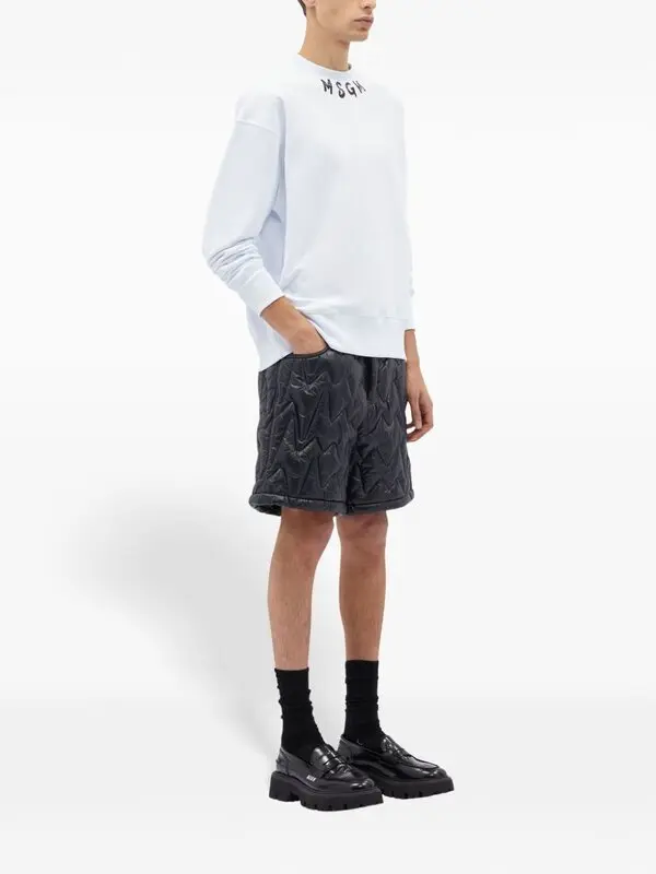 MSGM Logo-print Cotton Sweatshirt