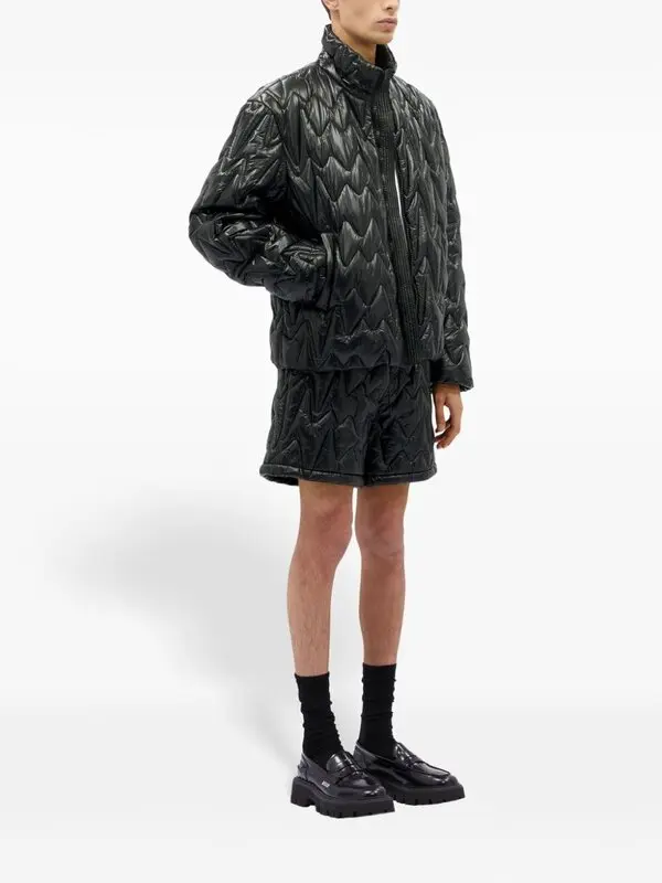 MSGM Quilted Padded Jacket - Black