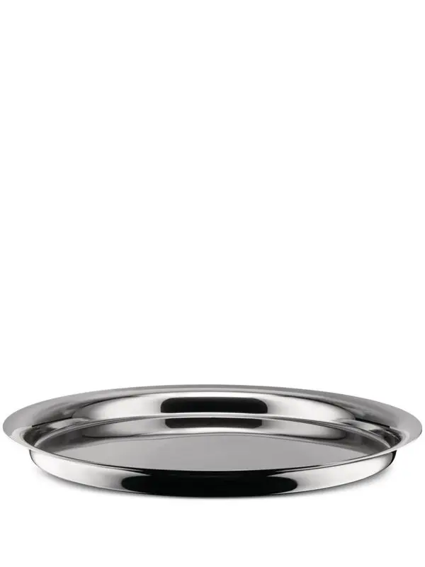 ALESSI Kuru Kuru Serving Tray - Silver