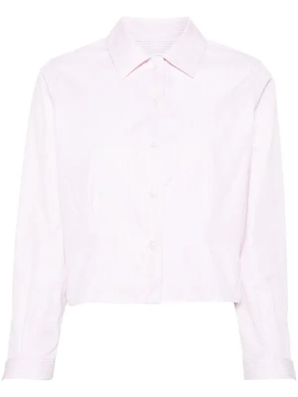 Thom Browne Striped Cropped Shirt