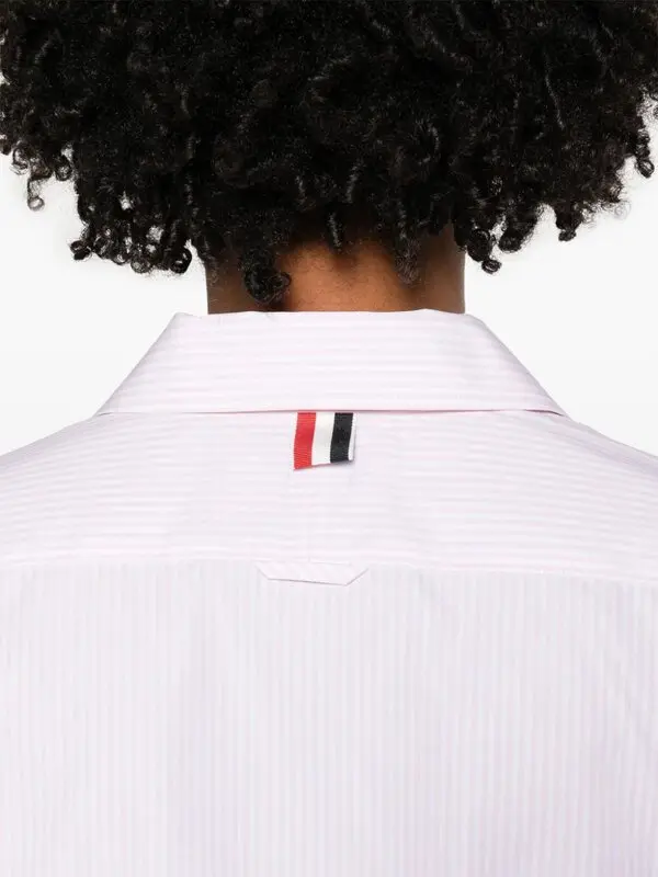 Thom Browne Striped Cropped Shirt