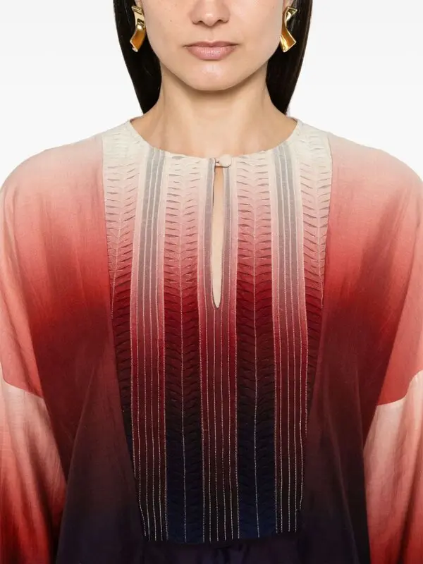 FORTE_FORTE Gradient-effect Blouse