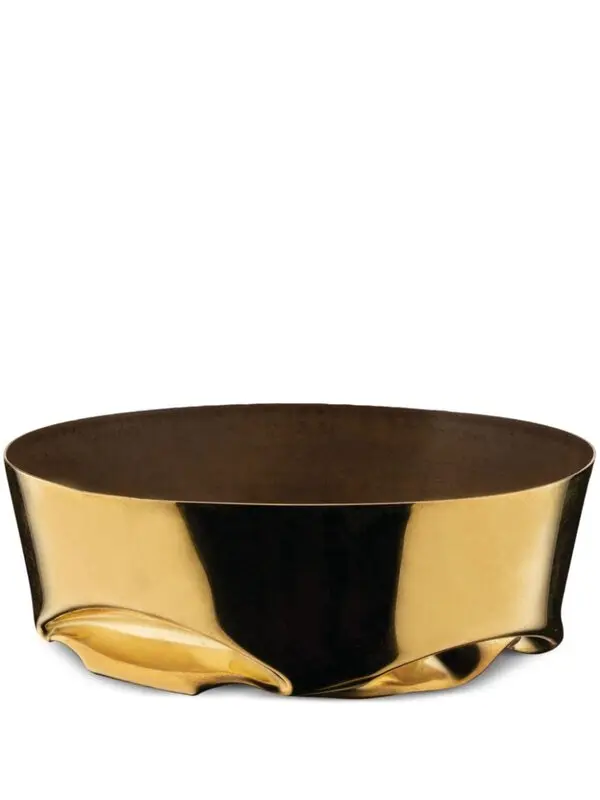 ALESSI Compressioni Serving Bowl - Gold