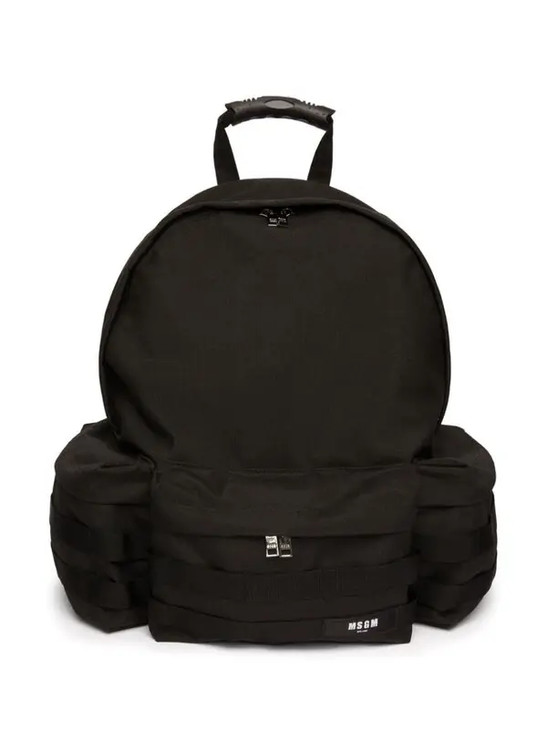MSGM Logo-tag Backpack - Black