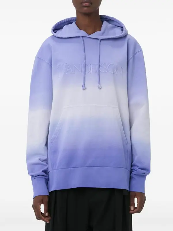 JW Anderson Logo-embroidered Gradient Hoodie