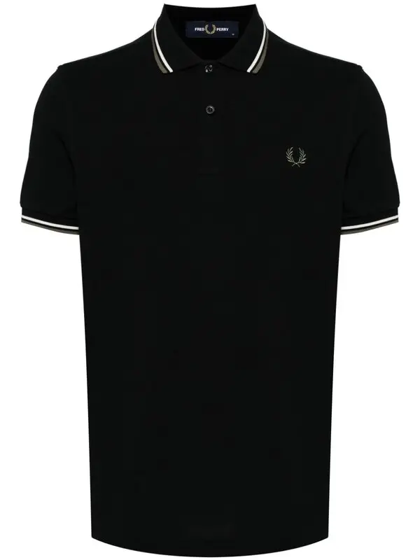 Fred Perry Twin Tipped Polo Shirt - Black