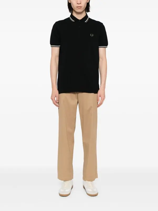 Fred Perry Twin Tipped Polo Shirt - Black