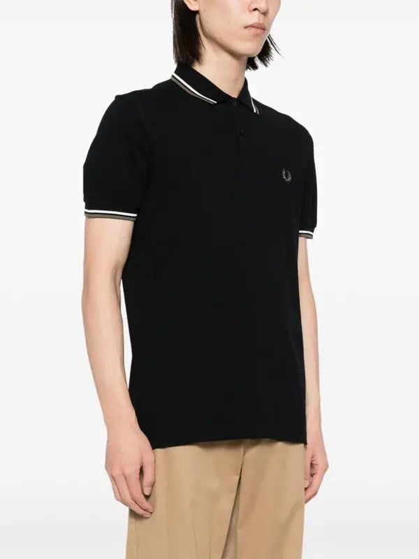 Fred Perry Twin Tipped Polo Shirt - Black
