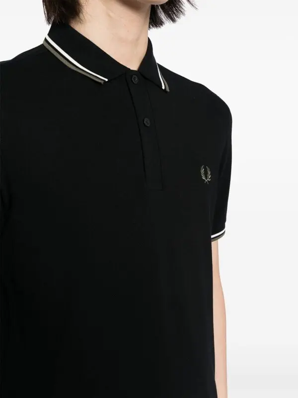 Fred Perry Twin Tipped Polo Shirt - Black