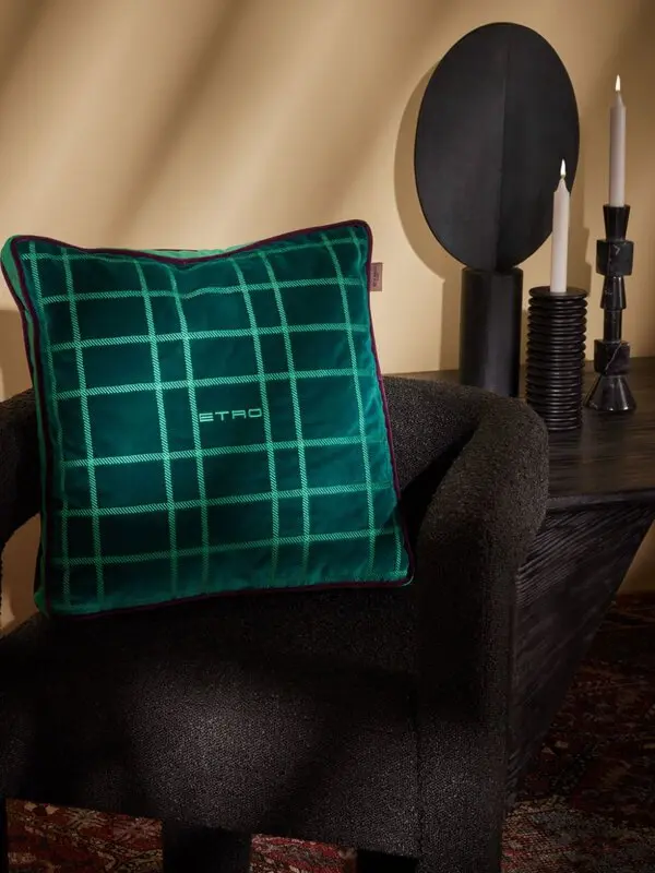 Etro Logo Plush-finish Cushion