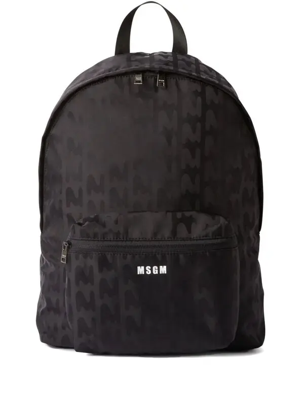 MSGM Logo-print Backpack - Black