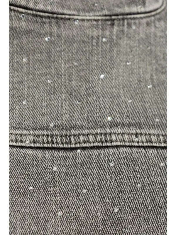Fabiana Filippi Rhinestone-embellished Denim Top