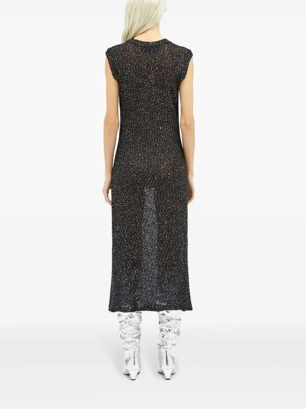 MSGM Sequin-embellished Midi Dress