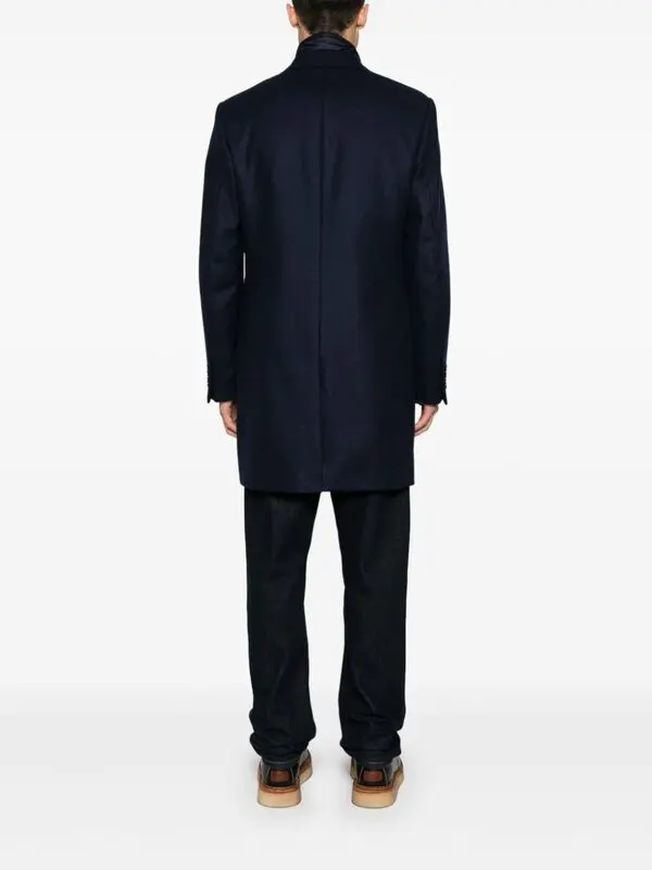 FAY Layered Overcoat - Blue