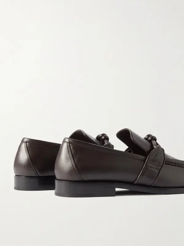 Bottega Veneta Astaire Knot-detailed Loafers - Brown