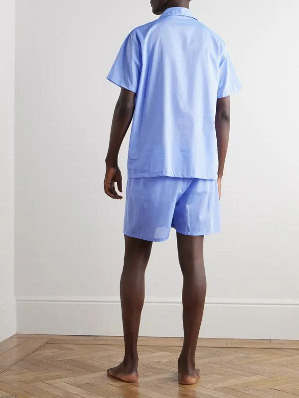 Derek Rose Amalfi Camp-collar Cotton-batiste Pyjama Set