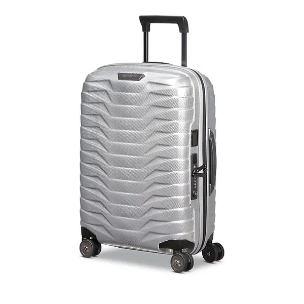 SAMSONITE Proxis -inches Carry On Spinner Suitcase - Silver
