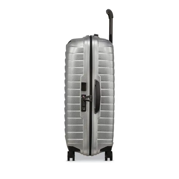 SAMSONITE Proxis Medium Spinner Checked Suitcase - Silver