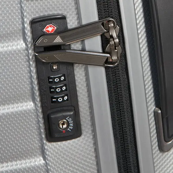 SAMSONITE Proxis Medium Spinner Checked Suitcase - Silver