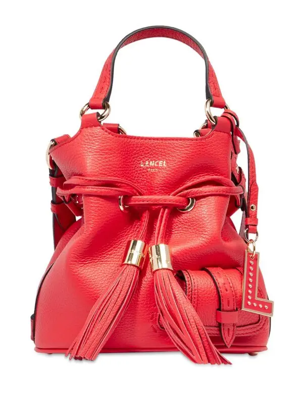 LANCEL Small Premier Flirt Bucket Bag - Red