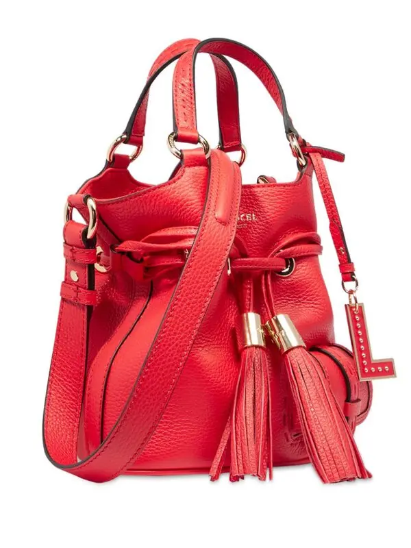 LANCEL Small Premier Flirt Bucket Bag - Red