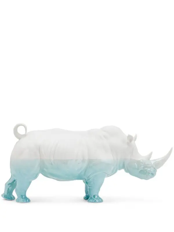 LLADRO Rhino Porcelain Sculpture - White