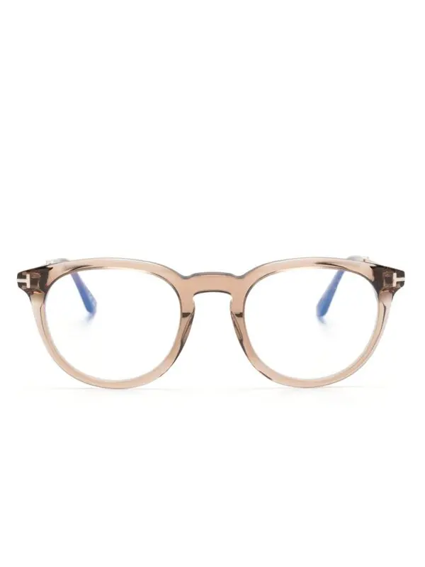 TOM FORD Pantos-frame Eyeglasses - Brown
