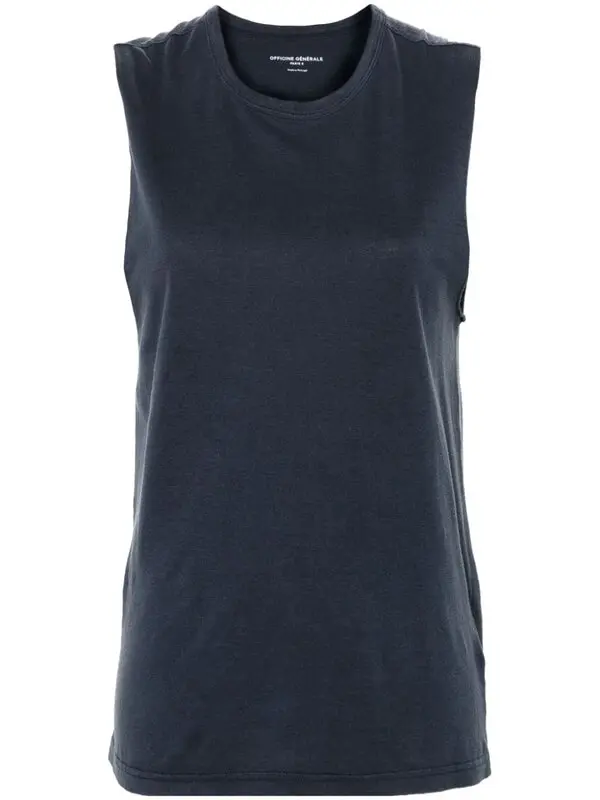 Officine Générale Crew-neck Tank Top - Blue