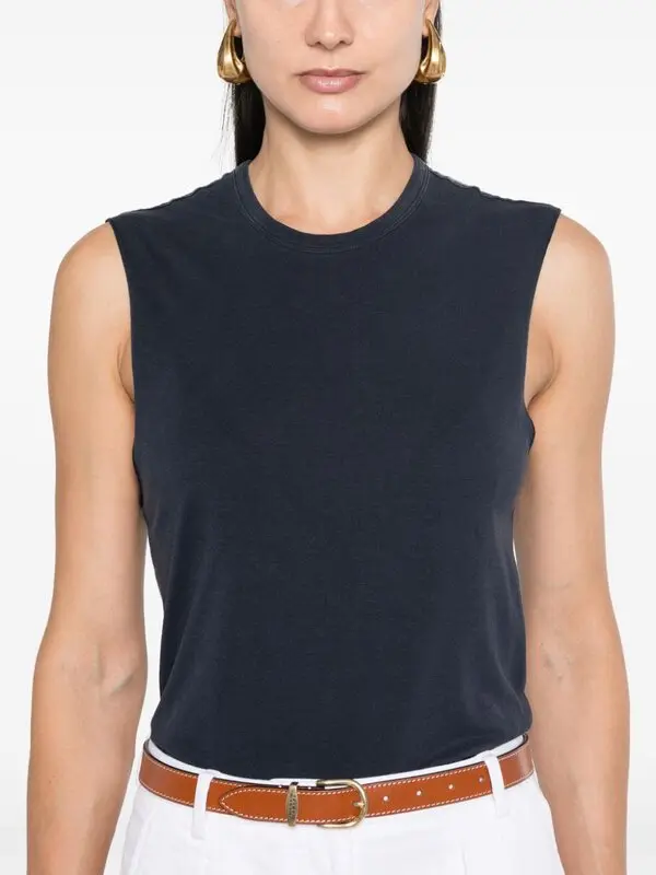 Officine Générale Crew-neck Tank Top - Blue