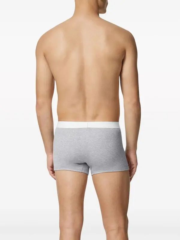 Versace 90s Logo Ribbed Boxers - Grey