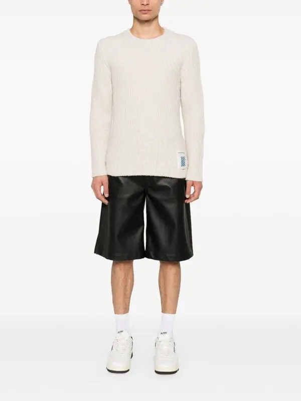 AUTRY Fisherman-knit Sweater - Neutrals