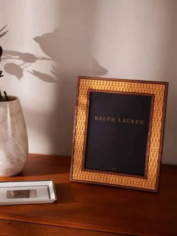 Ralph Lauren Interwoven Rattan Picture Frame - Neutrals | Editorialist