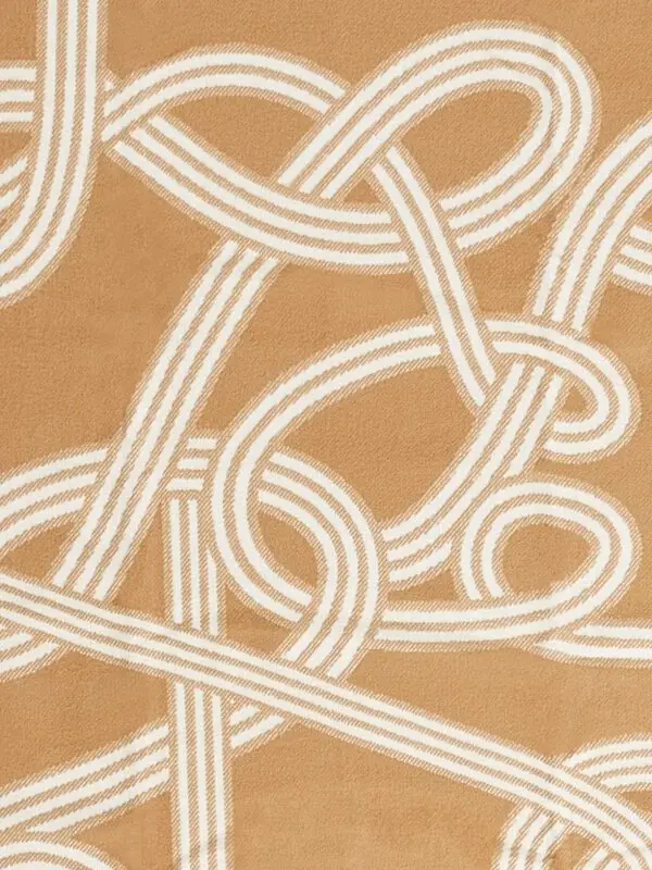 Ralph Lauren Logo Pattern Knitted Blanket